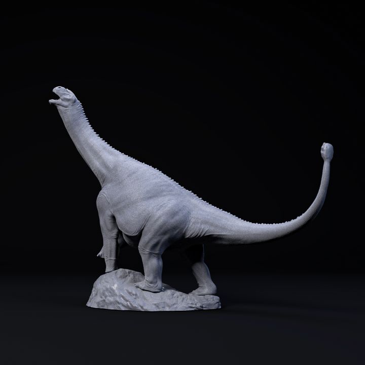 3D Printable Shunosaurus calling 1-35 scale pre-supported sauropod ...