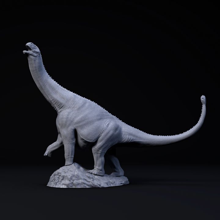 3D Printable Shunosaurus calling 1-35 scale pre-supported sauropod ...
