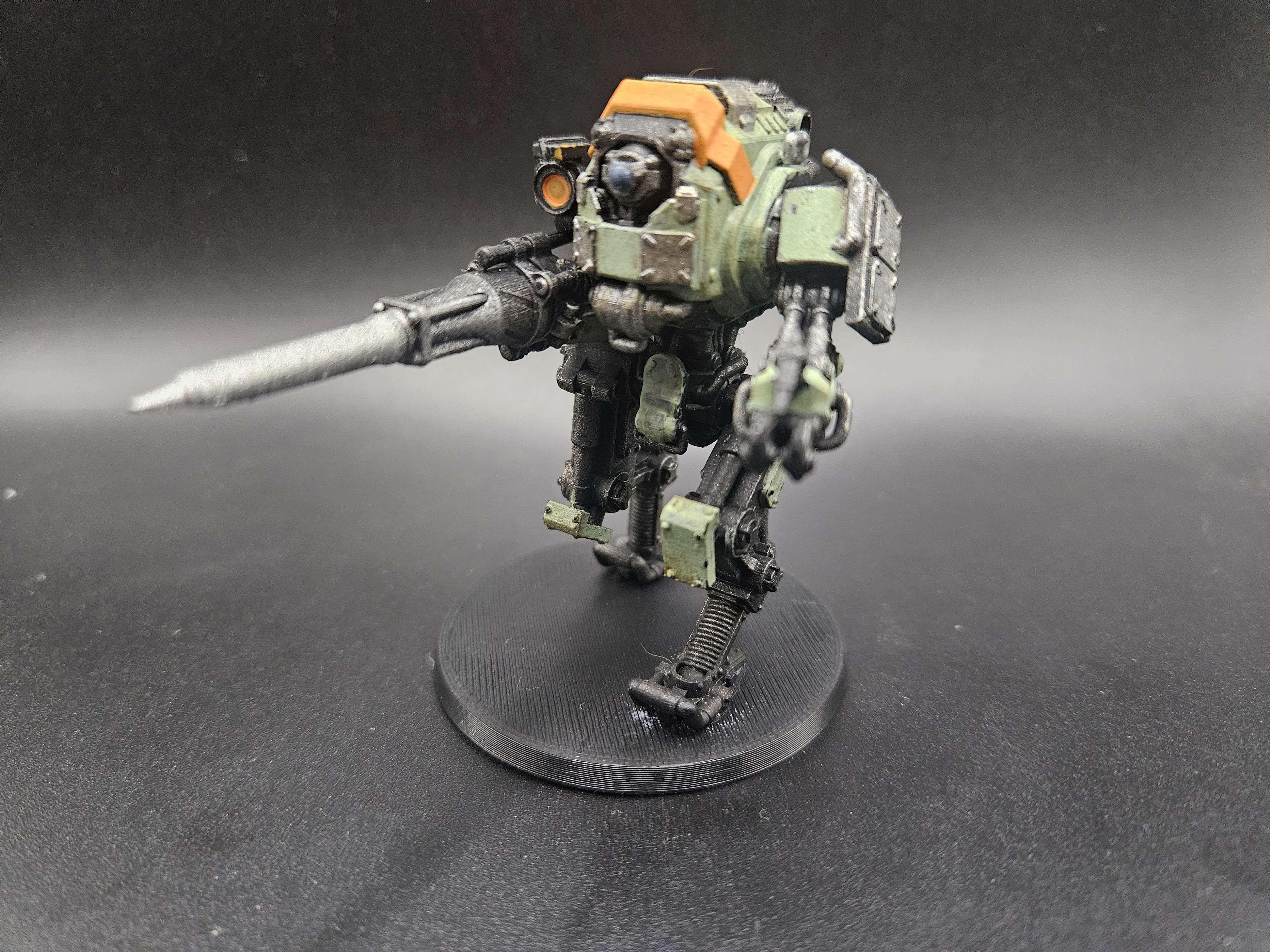 3D Printable Warden | Dieselpunk Titan Mech by Scoutsifer Studio