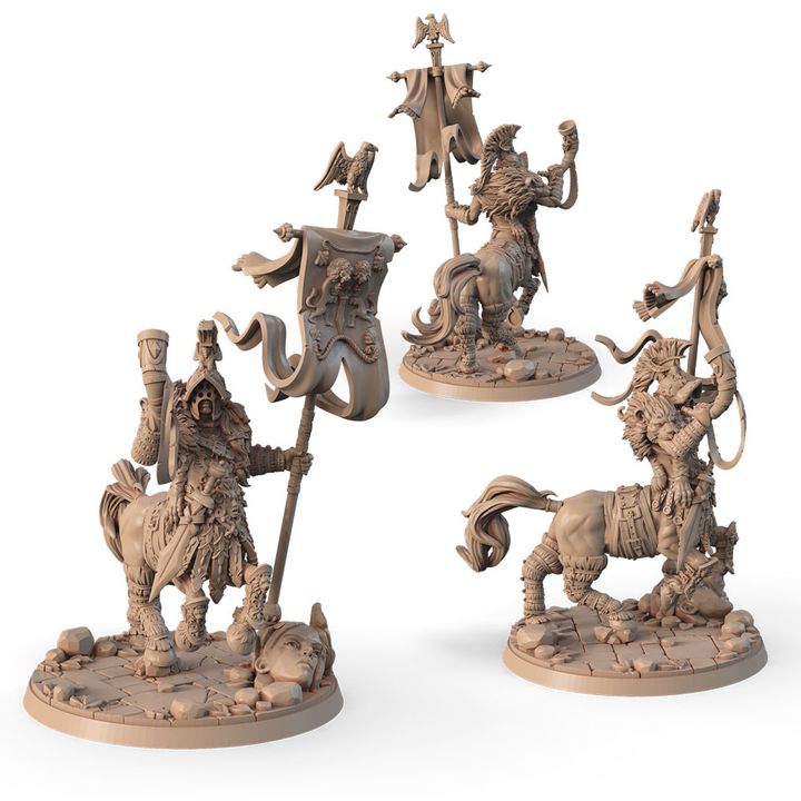 3D Printable Centaur Gladiator Champion by Signum Workshop