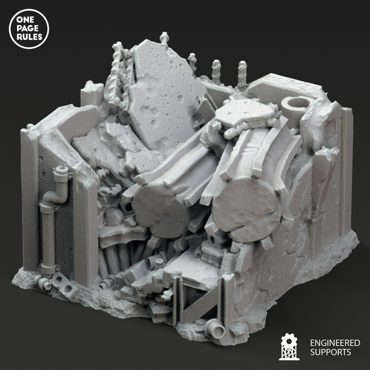 3D Printable Urban Large Terrain by One Page Rules