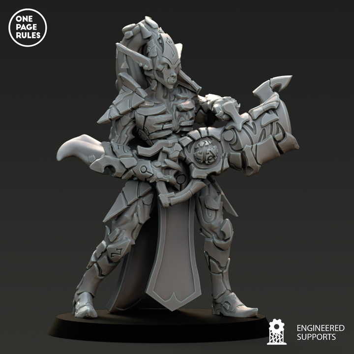 3D Printable Elemental Protectors - High Elf Fleets by One Page Rules