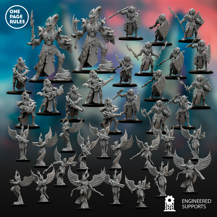 3D Printable High Elf Fleets - Release #7 by One Page Rules