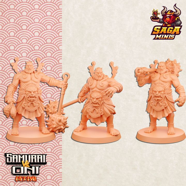 3D Printable Disciple Oni 3x by Saga Miniatures