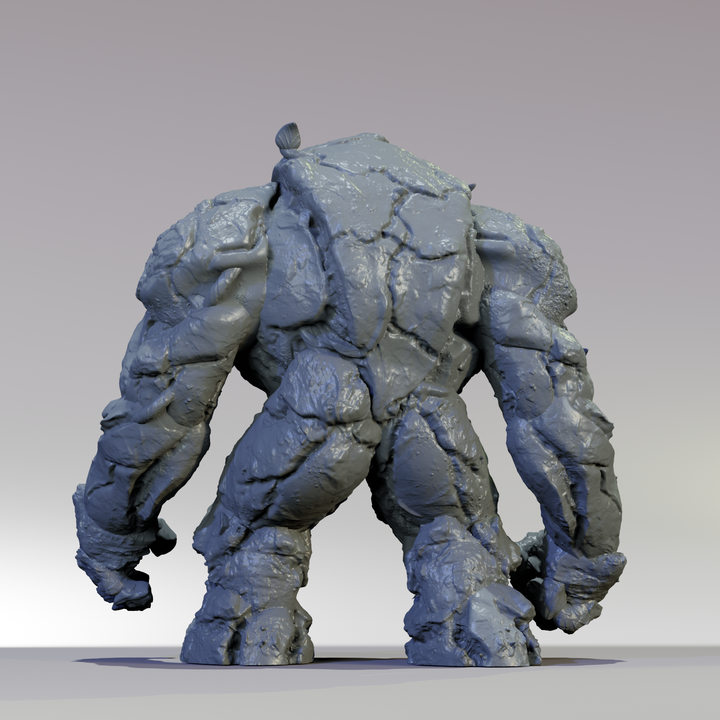 3D Printable Terrax, the Earth Golem by Fireball Figurines