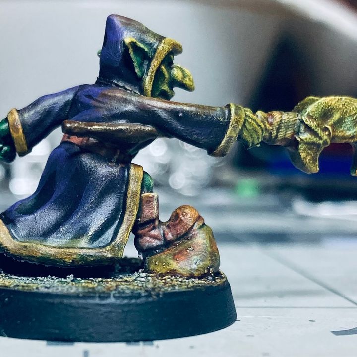 3D Printable Goblin Wizard by J. G.