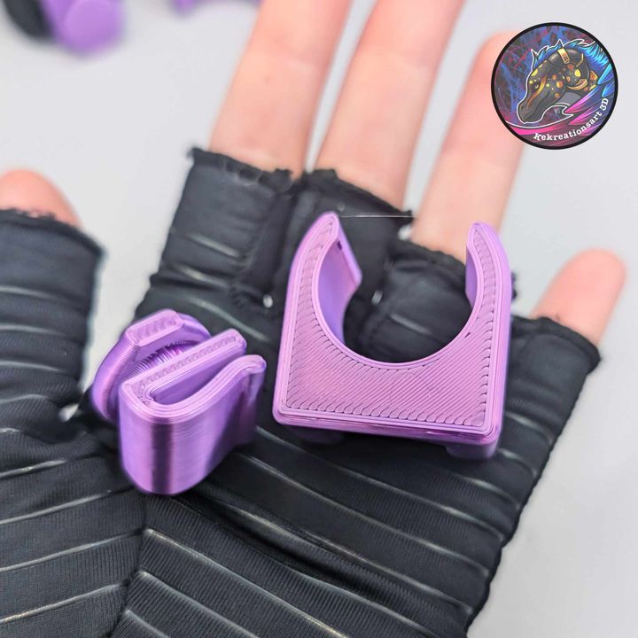 3D Printable No Magnet Hands-free Cane Clip + Adjustable Cane Clip by ...