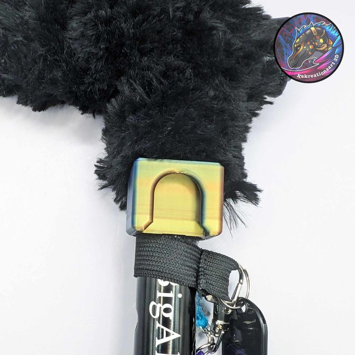 3D Printable No Magnet Hands-free Cane Clip + Adjustable Cane Clip by ...