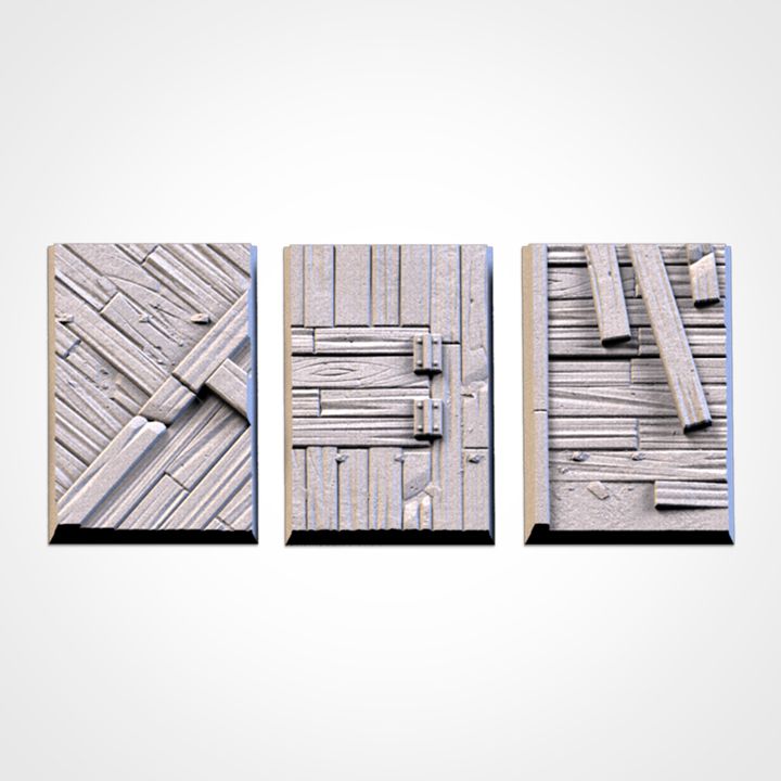 3D Printable Wooden Bases (Square) Expansion by Txarli Factory