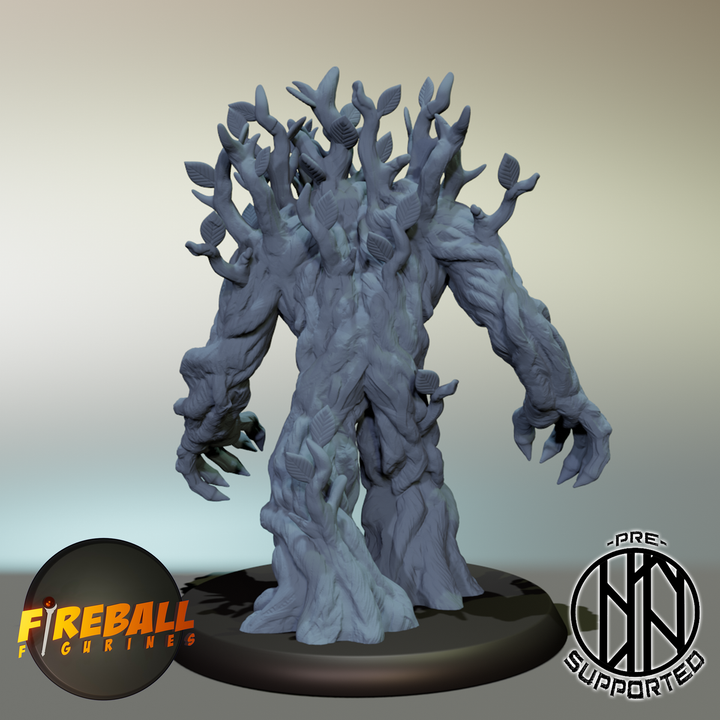 3D Printable Oakheart, the Treant Protector by Fireball Figurines