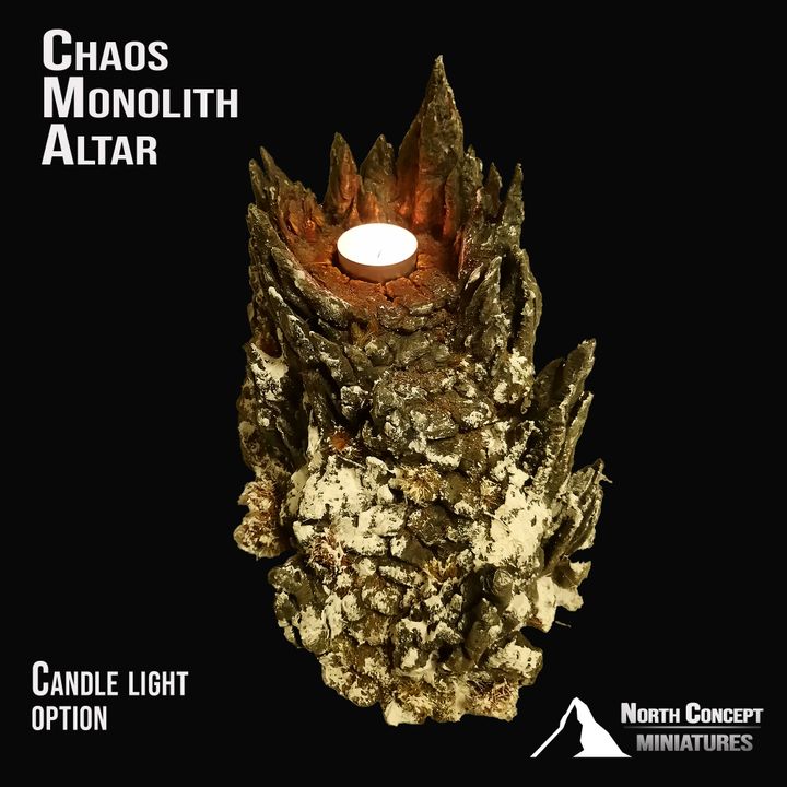 3D Printable Chaos Monolith Altar - Terrain by North Concept Miniatures