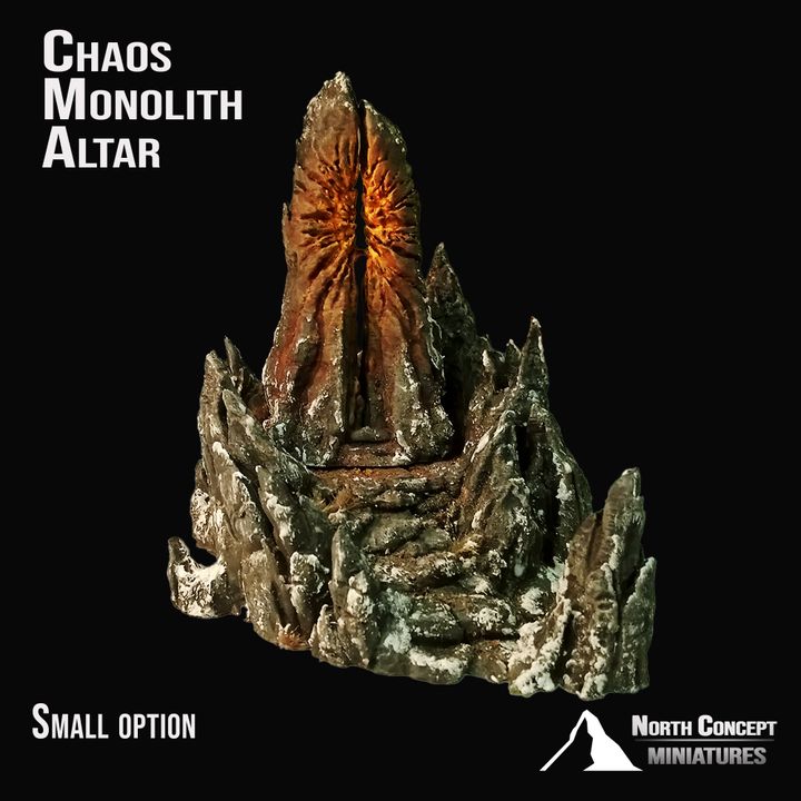 3D Printable Chaos Monolith Altar - Terrain by North Concept Miniatures