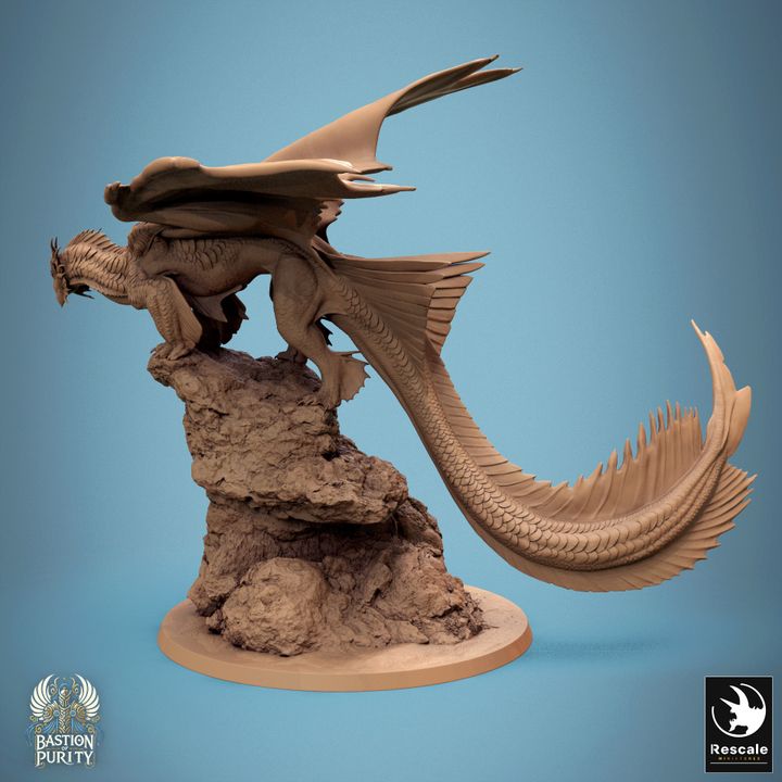 3D Printable Metallic Bronze Dragon - 2024 Redesign Stance by Rescale ...