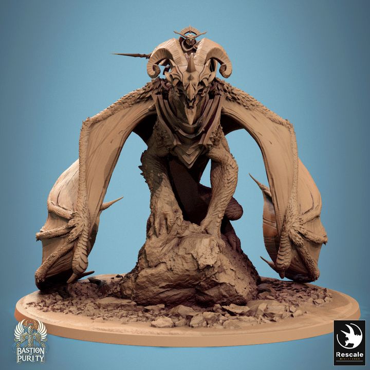 3D Printable Dragon Astralyon Chief by Rescale Miniatures