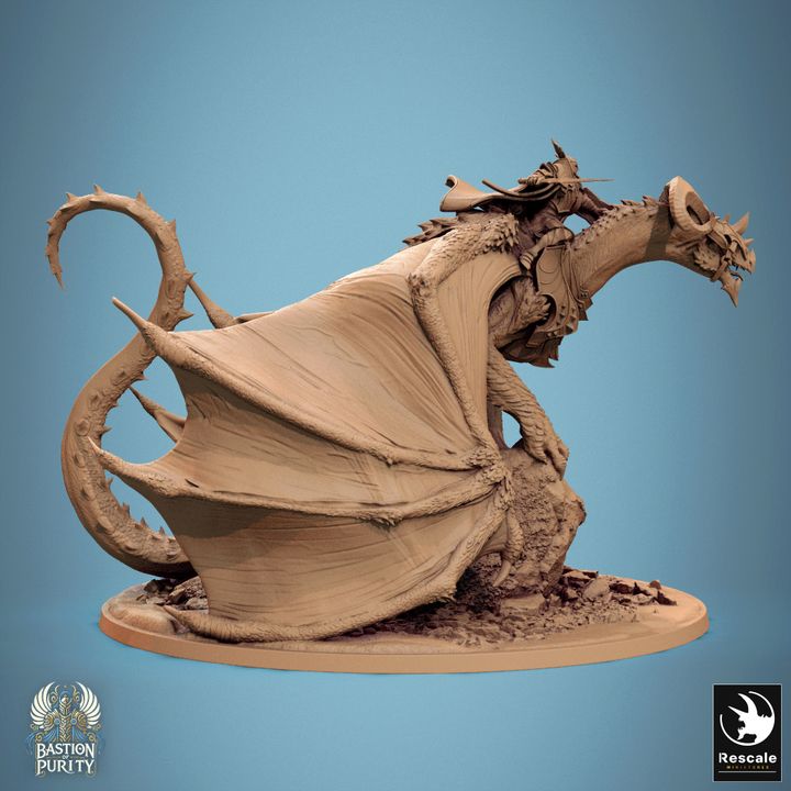 3D Printable Dragon Astralyon Chief by Rescale Miniatures