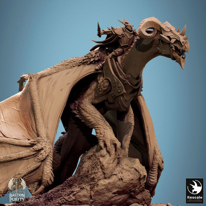 3D Printable Dragon Astralyon Chief by Rescale Miniatures