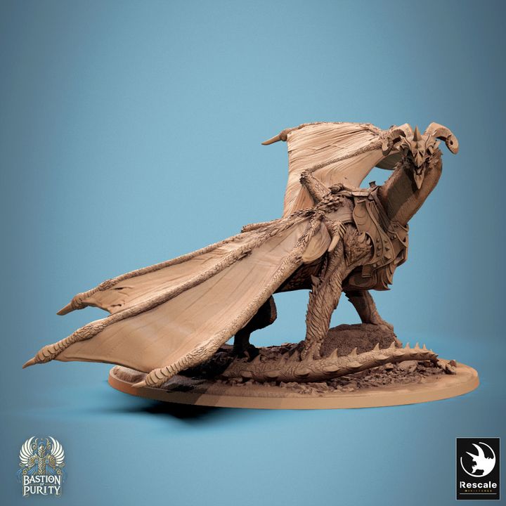3D Printable Dragon Astralyon Guard by Rescale Miniatures