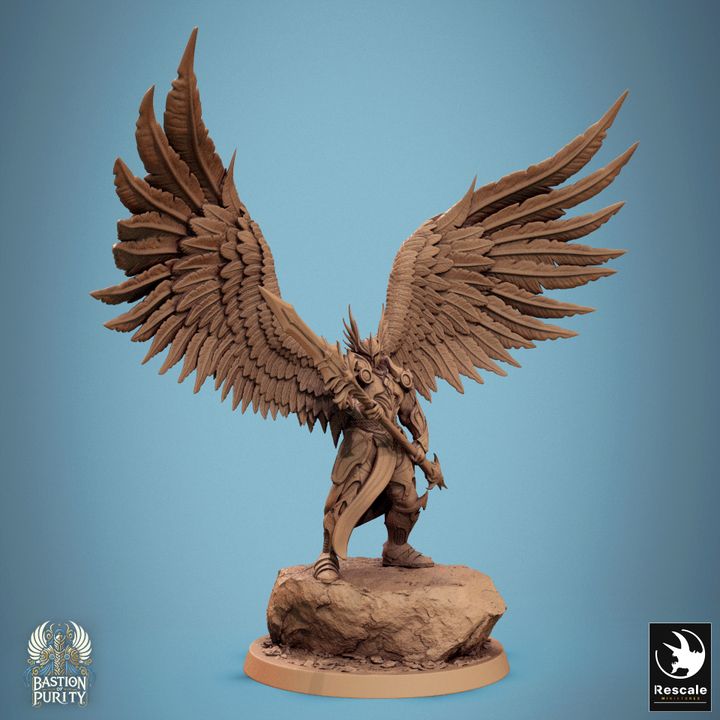 3D Printable Aurelian Skyblade Great Commander by Rescale Miniatures