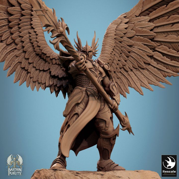 3D Printable Aurelian Skyblade Great Commander by Rescale Miniatures