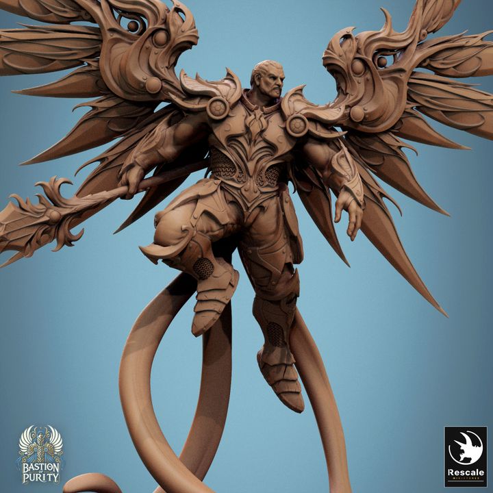 3D Printable Aurelian Skyblade Spear by Rescale Miniatures