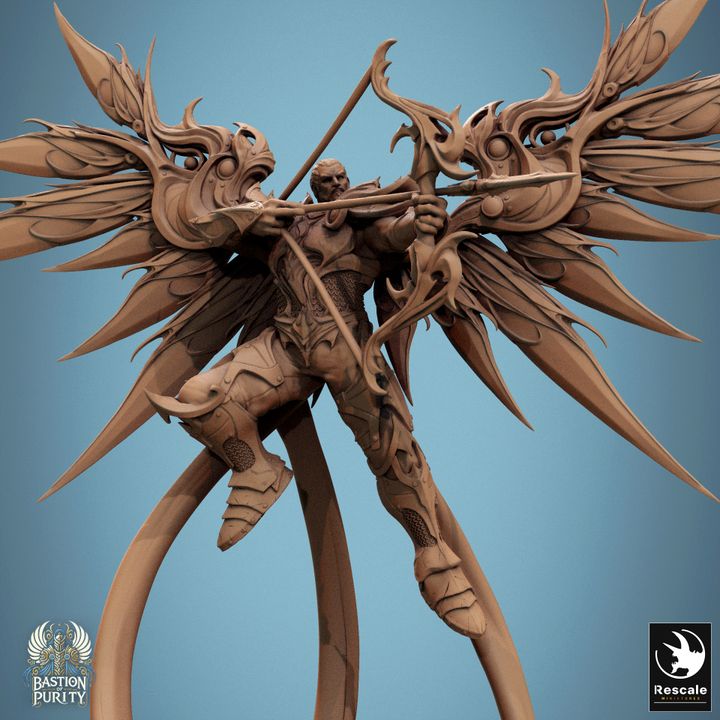 3D Printable Aurelian Skyblade Bow by Rescale Miniatures