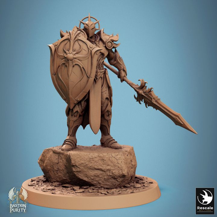 3D Printable Sentinel of Aetherium Great Commander Spear & Shield by ...