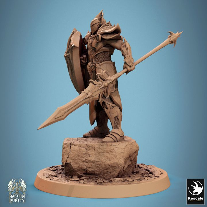 3D Printable Sentinel of Aetherium Great Commander Spear & Shield by ...