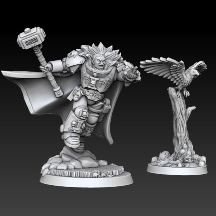 3D Printable Inquisitor Cortez in Heavy Armor (presupported) by Chad ...