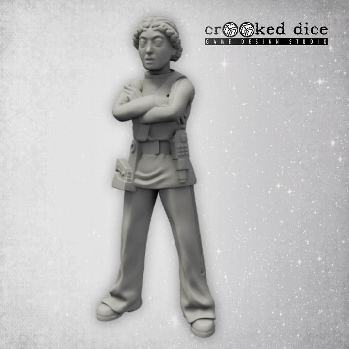 3D Printable Moonbase Crew 3Q by Karl Perrotton