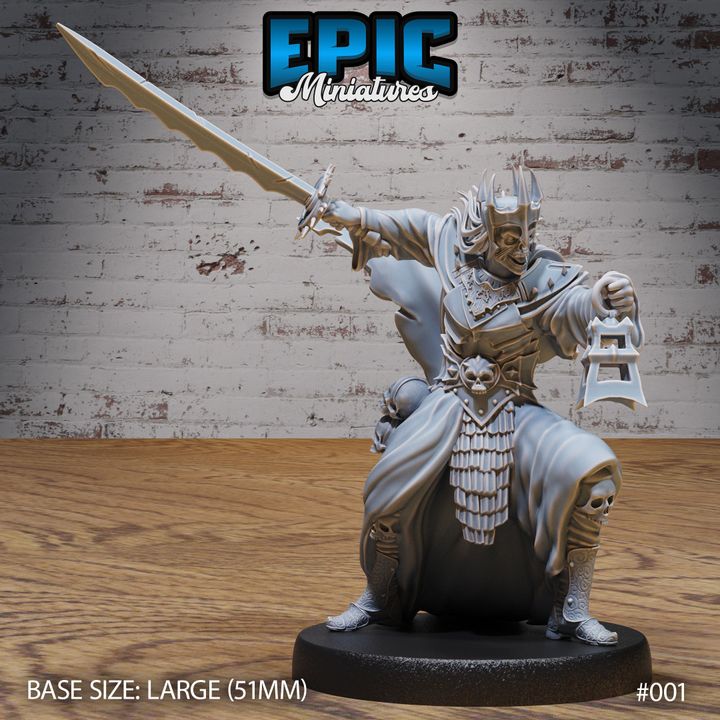 3D Printable Lich Emperor Chariot / Undead Necromancer Cavalry / Evil ...