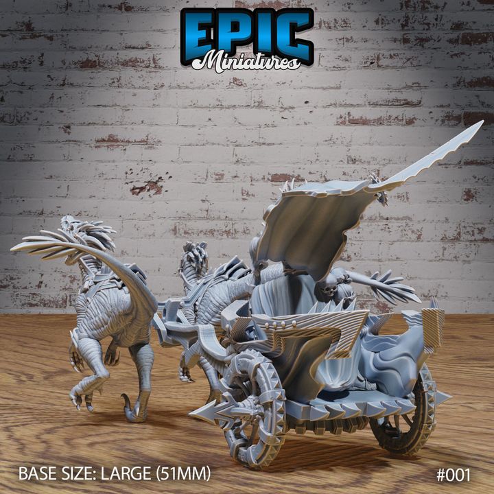 3D Printable Lich Emperor Chariot / Undead Necromancer Cavalry / Evil ...