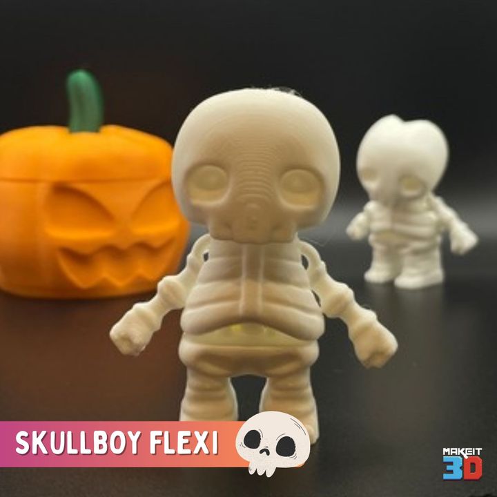 3D Printable 3D Printable Skull Boy by Brandon