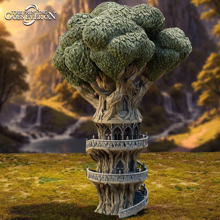 3D Printable Brightwood Tree Tower - Supportless Terrain by The ...