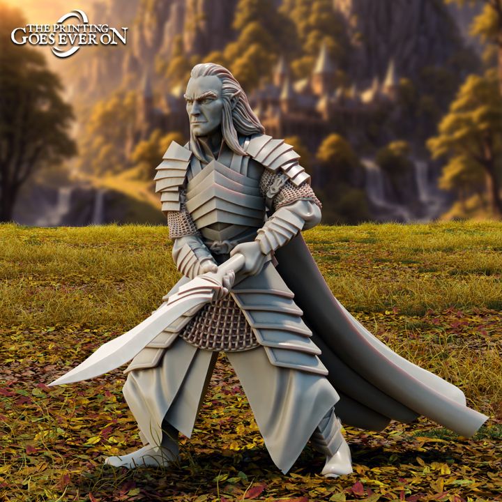 3D Printable High Elf Heroes - Presupported by The Printing Goes Ever On