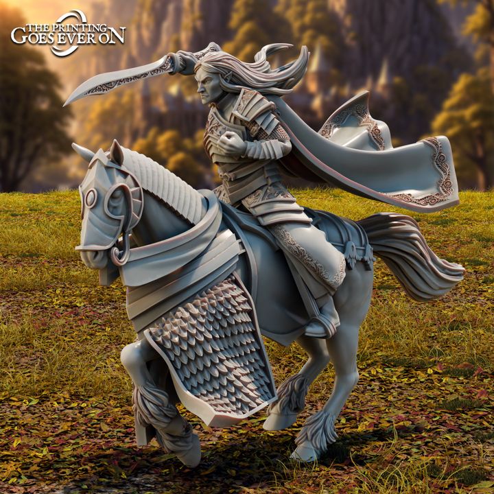 3D Printable High Elf Heroes - Presupported by The Printing Goes Ever On