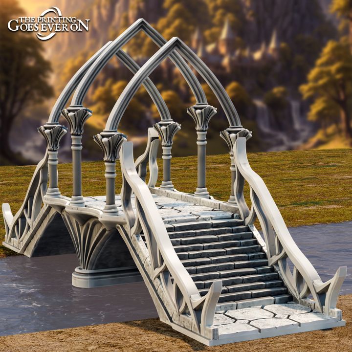 3D Printable High Elf Bridge - Supportless Terrain by The Printing Goes ...
