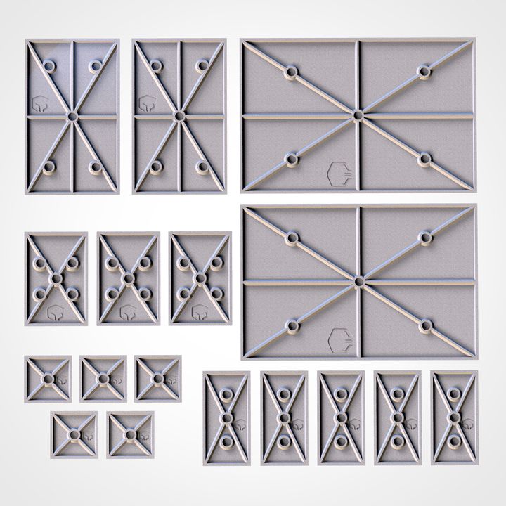 3D Printable Forest Bases (Square) Expansion by Txarli Factory