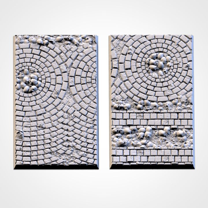 3D Printable Medieval Road Bases (Square) Expansion by Txarli Factory