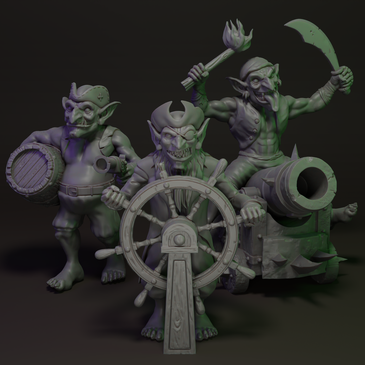 3D Printable Pirate Goblins by Miguel Escudero Esteban