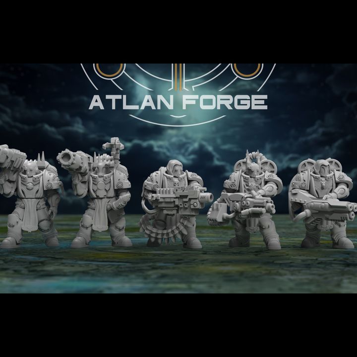 3D Printable Knights Angelic Retaliators by Atlan Forge