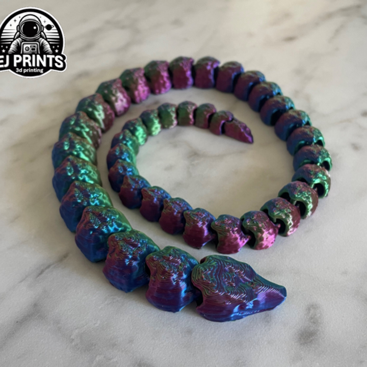 3D Printable Articulated snake by Ej prints