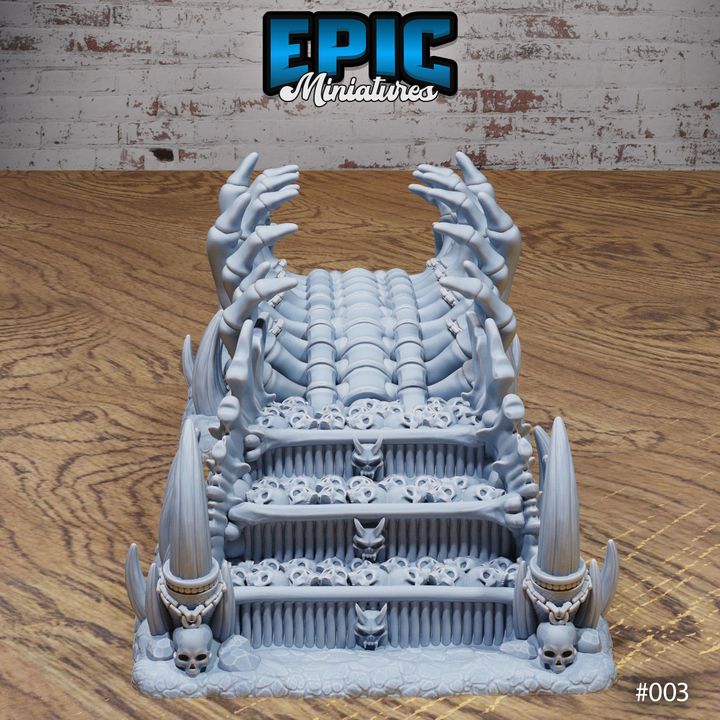 3D Printable Bone Bridge / Skelet City Item / Undead Beast Town ...