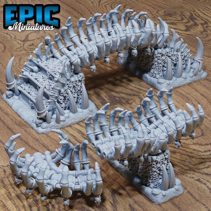3D Printable Bone Bridge / Skelet City Item / Undead Beast Town ...