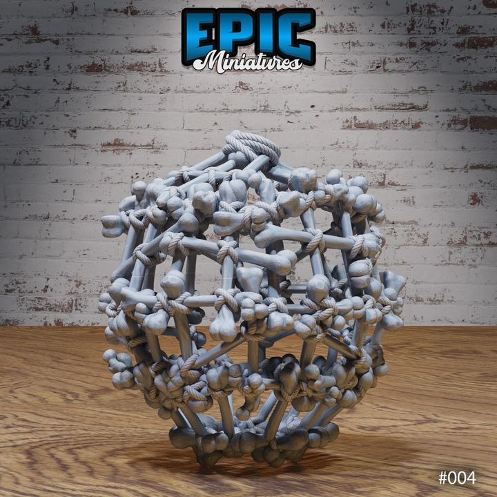 3D Printable Bone Cage / Skelet City Item / Undead Beast Town ...