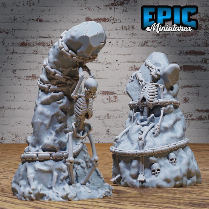 3D Printable Abandoned Skeleton / Bone Swarm / Skelet City Item ...