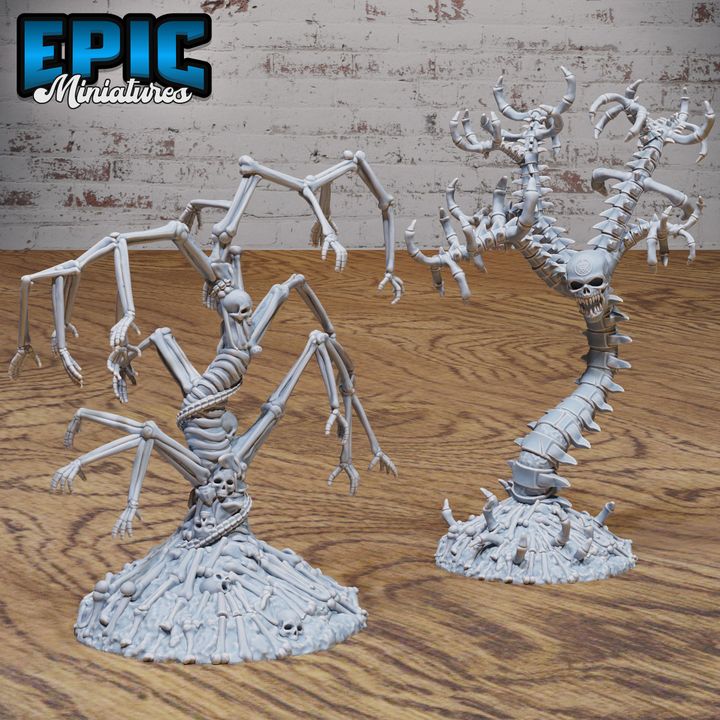 3D Printable Bone Tree / Bone Swarm / Skelet City Item / Undead Beast ...