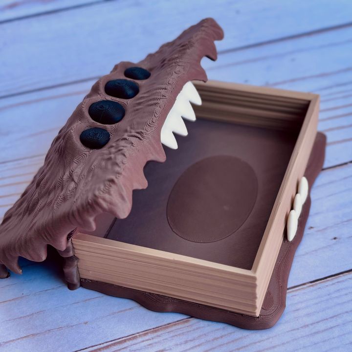 3D Printable Monster Book Storage by SugarPaws3D