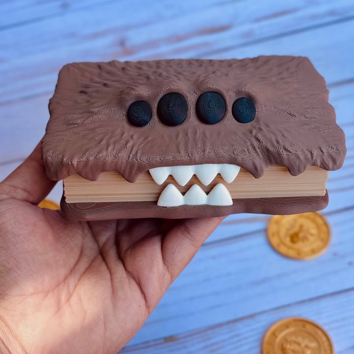 3D Printable Monster Book Storage by SugarPaws3D