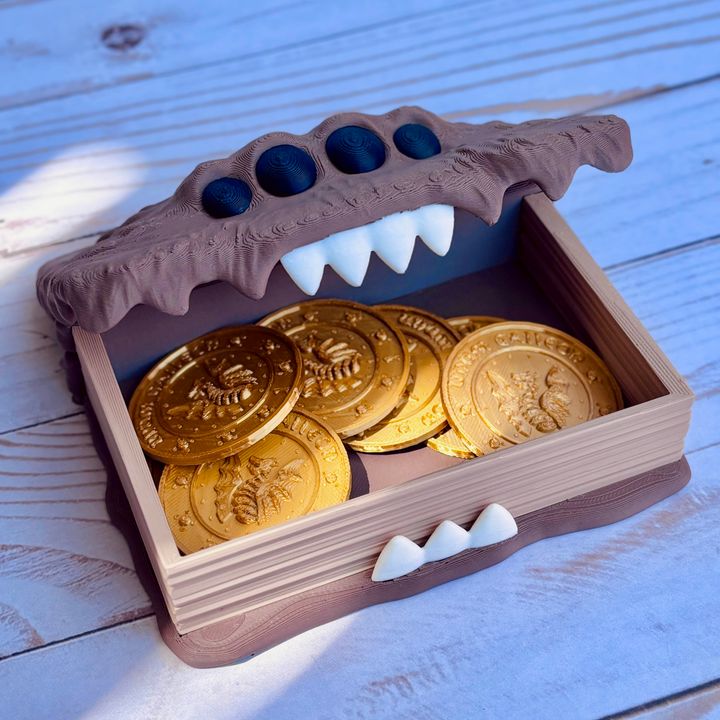 3D Printable Monster Book Storage by SugarPaws3D