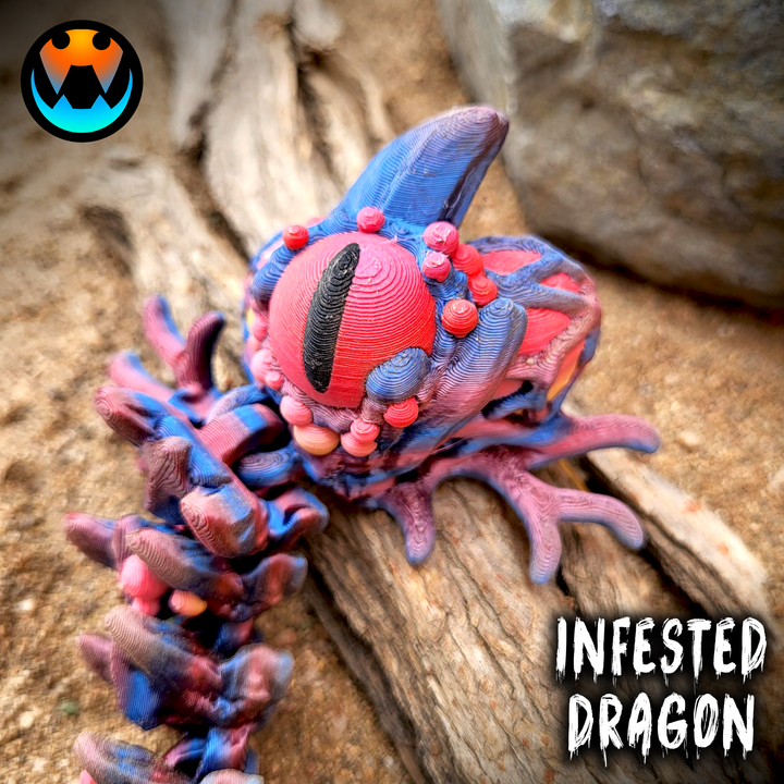 3D Printable Infested Dragon by Cinderwing3D